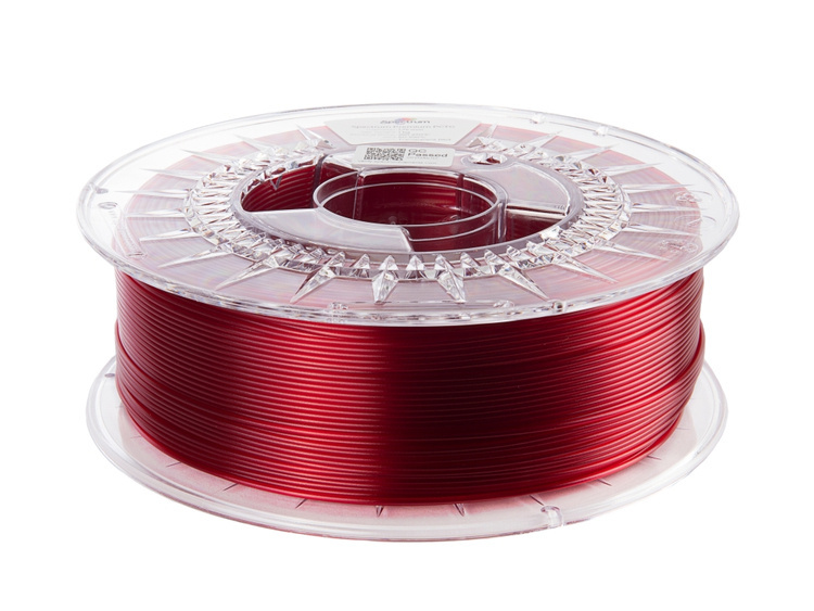 Filament Spectrum Premium PCTG 1.75mm TRANSPARENT RED 1kg Transparent ...