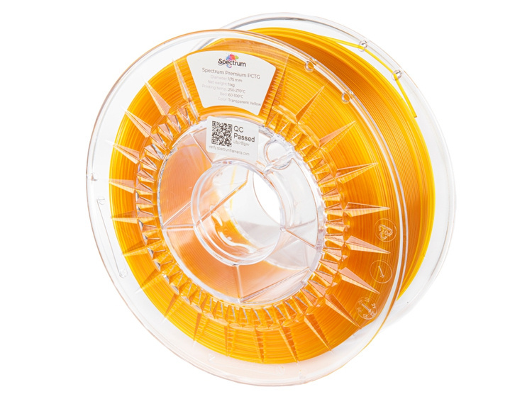 Filament Spectrum Premium PCTG 1.75mm TRANSPARENT YELLOW 1kg ...