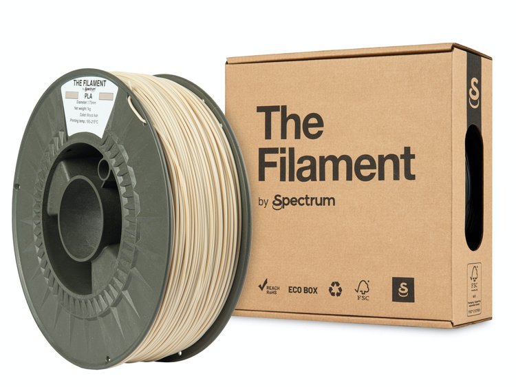 The Filament PLA 1.75mm WOOD ASH 1kg | Our offer \ Materials \ PLA ...