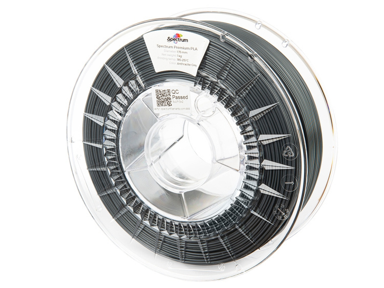 Filament Spectrum PLA Premium 1.75mm ANTHRACITE GREY 1kg | PLA \ PLA ...