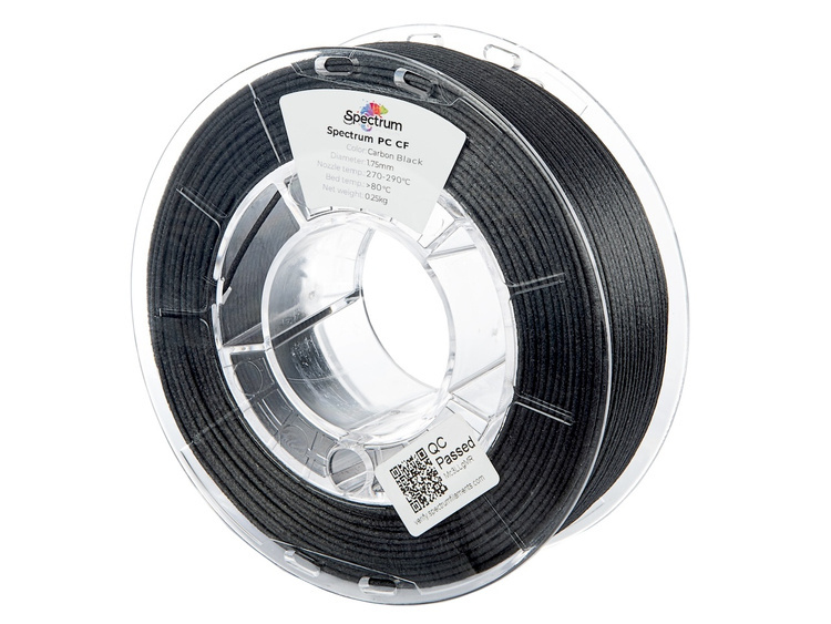 Filament Spectrum PC CF 1.75mm Carbon Black 0.25kg | PC \ PC CF \ 1 ...