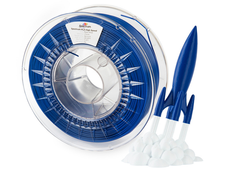 Filament Spectrum PLA Premium High Speed 1.75mm NAVY BLUE 1kg Navy Blue ...